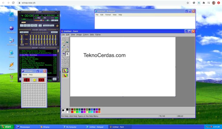 Nostalgia dengan Windows XP melalui Web Browser - TeknoCerdas.com