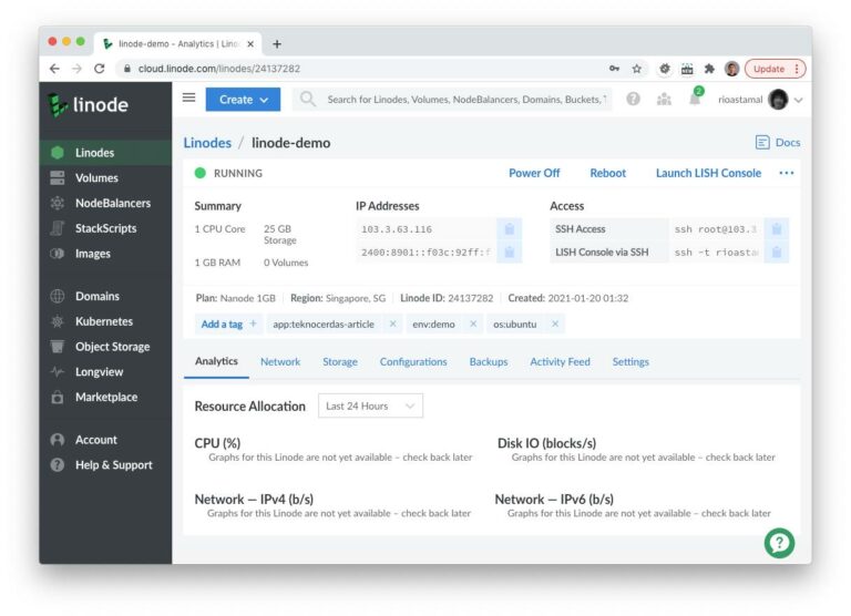 Tutorial Membuat VM di Linode - TeknoCerdas.com